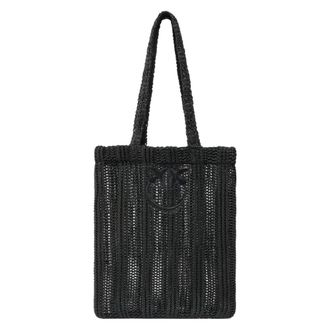 Pinko Pinko, Femme, Sacs, Noir, Taille: ONE Size Easy Tote Bag