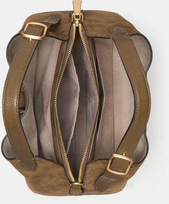 Kate Spade New York Kate Spade Deco Umh&auml;ngetasche Aus Wildleder f&uuml;r Frauen in Verbrannter Salbei Mehrfarbig | Strukturiertes Leder