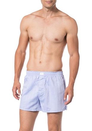 Novila Herren Boxershorts blau Reine Baumwolle unifarben