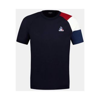 Le Coq Sportif Homme, Tops, Bleu, Taille: XL T-shirt &agrave; manches raglan en bleu fonc&eacute;