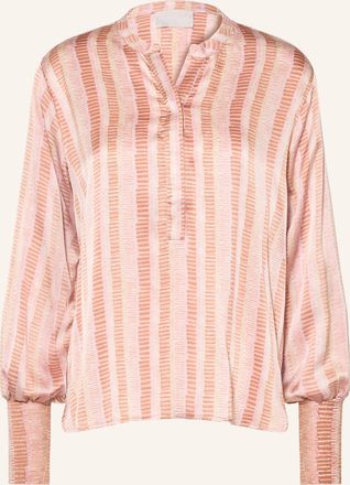 Hemisphere Hemisphere Blusenshirt Faneli Mit Seide rosa