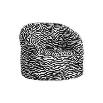 Talamo Italia Talamo Italia - Runder gepolsterter Sessel, Zebra-Effekt, Maße 80 x 80 x 80 cm