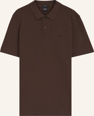 HUGO BOSS Piqu&eacute;-Poloshirt Pallas Regular Fit braun