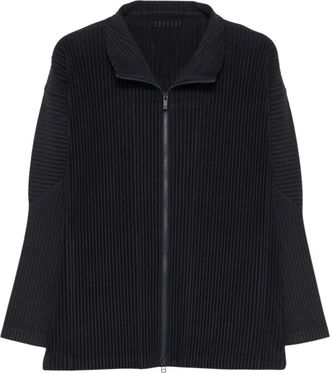 Issey Miyake Homme, Sweatshirts et sweats &agrave; capuche, Bleu, Taille: M Sweat &agrave; capuche zipp&eacute;