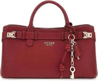 Guess sac à main sac à épaule bandoulière Gregoria Girlfriend Satchel Red rouge foncé