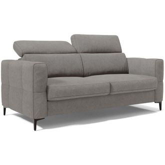 Divani.Store Gardenia Schlafsofa mit 18 cm hoher Matratze wasserfestem Stoff T02 198 cm (mat. 140x197) Grau