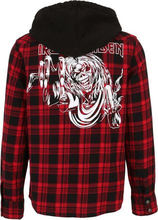 Brandit Allwetterjacke Brandit Iron Maiden Checkshirt Sweathood (1-St)
