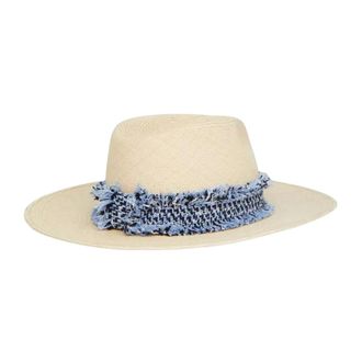 Maison Michel Femme, Accessoires, Beige, Taille: M Henrietta Straw Hat