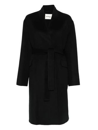 ottod'Ame manteau croisé à taille ceinturée - Noir