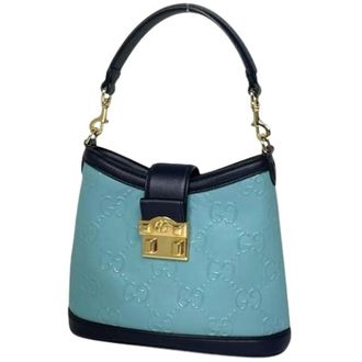 Gucci Sac bandouli&egrave;re Pre-owned - Femme - Pre-owned - Bleu - Taille: ONE Size