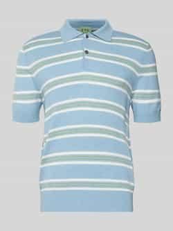 FTC Poloshirt mit gerippten Abschl&uuml;ssen