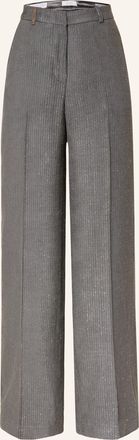 PESERICO Peserico Marlenehose Mit Glitzergarn grau