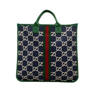 Gucci Sac cabas en nylon Pre-owned - Femme - Pre-owned - Bleu - Taille: ONE Size
