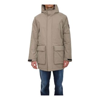 Napapijri Homme, Manteaux, Beige, Taille: XL Wool Blend Jacket