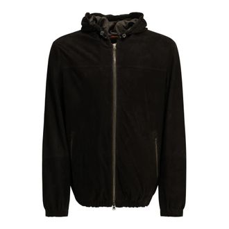 Herno Resort Jacke aus Veloursleder-Optik - - Jackets - Herren - Braun - XL