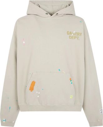Gallery Dept. Homme, Sweatshirts et sweats &agrave; capuche, Gris, Taille: XL Paint Logo Sweat &agrave; capuche