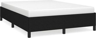 vidaXL Bettgestell ohne Matratze Schwarz 140x190 cm Stoff Vidaxl