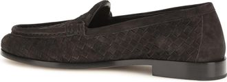 Bottega Veneta Silenzio Intrecciato Loafer - Espresso