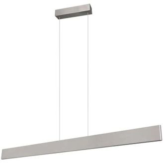Trio Leuchten [NEUWERTIG] B-Ware Trio Lighting Pendelleuchte H&auml;ngeleuchte Led Nickel Matt Metall Galway Dimmbar