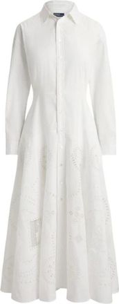 Polo Ralph Lauren Femme, Robes, Blanc, Taille: 40 FR Woven Shirt Dress