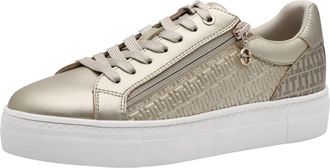 Tamaris Schn&uuml;rer Damen Vegan Sportlich metallic,EU 41