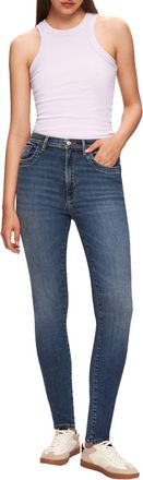 LTB Jeans Damen Jonna 100 - Skinny High Rise Basic-5-Pocket Dark Wash Blau aus Baumwollgemisch - Größe W26L30
