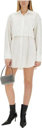 Alexander Wang Femme, Robes, Blanc, Taille: 38 FR Layered Shirt Dress