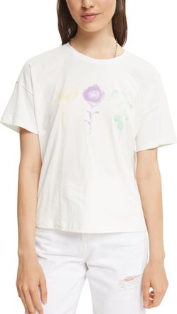 Esprit Damen 072CC1K310 T-Shirt, 110/OFF White, XXS