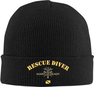 Generic Chapeau dHomme, Logo de Plongeur, Ailes Toujours pr&ecirc;tes, Signe Hommes, Femmes Unisex, Bonnet, Bonnet, Bonnet, Hiver Chaud Thermique pour No&euml;l en Plein