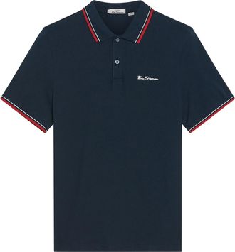 Ben Sherman Poloshirt f&uuml;r Herren, Piqu&eacute; (Dunkel-Marineblau)