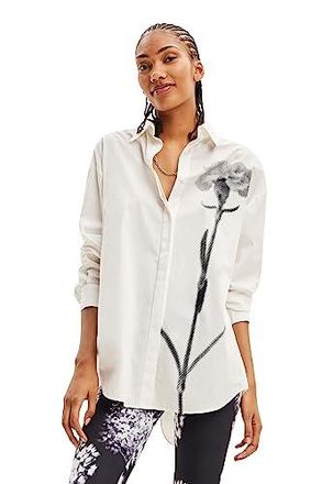 Desigual Cam_Siena Blouse, Blanc, L-XL Femme