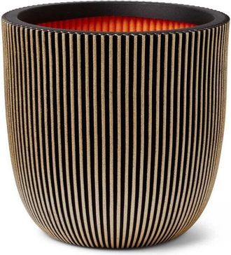 Capi Capi - Jardiniere Groove 43x41 cm noir et doré 445487