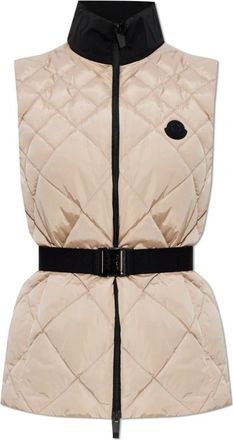 Moncler Femme, Vestes, Beige, Taille: 36 FR Bignonia Down Vest