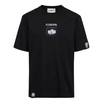Iceberg Homme, Tops, Noir, Taille: XL T-shirt Coupe Standard
