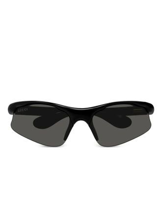 Gucci Sonnenbrille in Maskenform - Schwarz