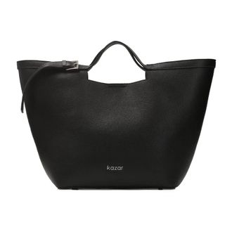 Kazar Gro&szlig;e schwarze trapezf&ouml;rmige Schultertasche Gween - - Bags - Damen - Schwarzk - ONE SIZE