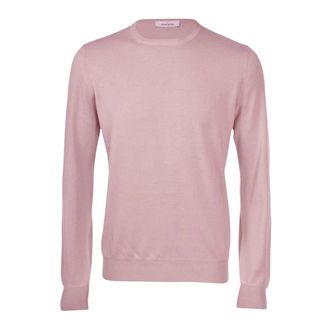 Gran Sasso Rundhals-Strickpullover - - Knitwear - Herren - Rosa - XL