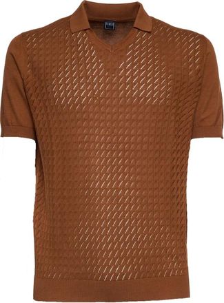 Fedeli Homme, Tops, Brun, Taille: 2XL Polo