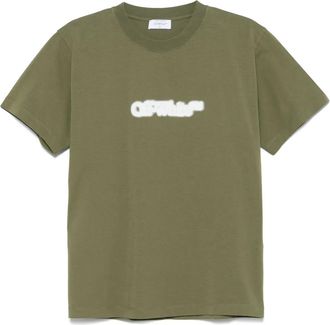Off-white t-shirt &agrave; motif Spray Arrow - Vert