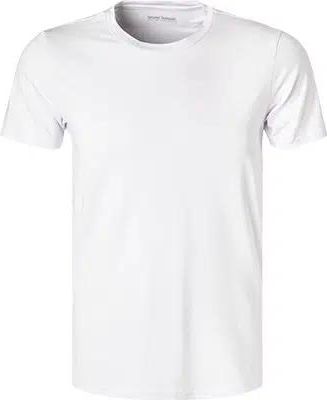 Bruno Banani Herren T-Shirt wei&szlig; Baumwolle unifarben