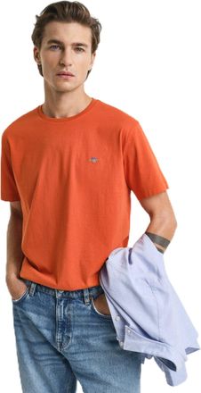 GANT Herren Reg Shield Ss T-Shirt T-Shirt, Deep Orange, XXL