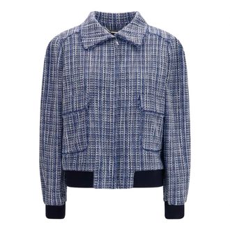 Kiton Rei&szlig;verschluss-Tweedjacke - - Jackets - Herren - Blau - XL