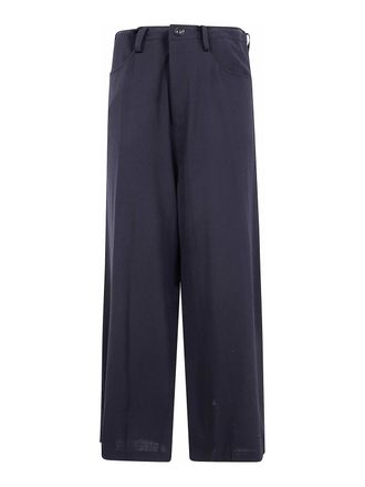 Yohji Yamamoto Pantalons D&eacute;contract&eacute;s - Noir