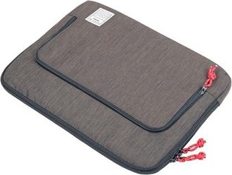 Troika Sacoche pour ordinateur portable jusqu&agrave; 14 - Protection contre les chocs - Compartiment pour c&acirc;ble pour accessoires - Avec bandes &eacute;lastiques - Poign&eacute;e