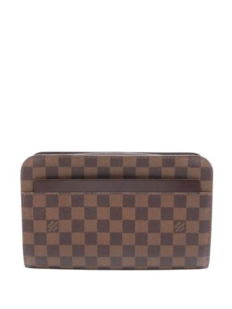 Louis Vuitton 2004 Damier Ebene Saint Louis Pochette clutch bag - Braun