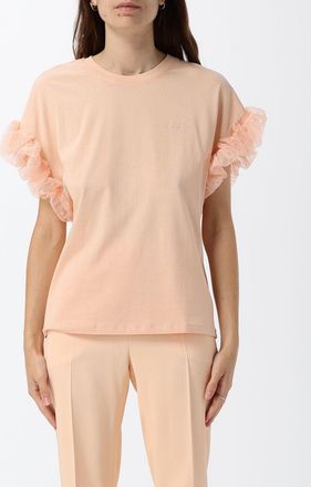 Twinset T-shirts en coton &agrave; rouches