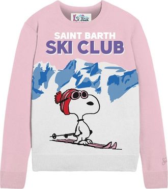 MC2 Saint Barth Femme, Pulls, Multicolore, Taille: 42 FR Snoopy Ski Club Crewneck Sweater 2021
