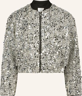 Betty&Co Betty&Co Blouson Mit Pailletten schwarz
