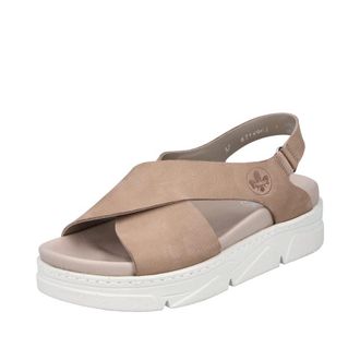 Rieker Damen Sandalen 62189-62 beige Gr. 36