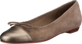 Buffalo 5309-277 kid suede metal, Damen Ballerinas, grau, (fossil 02), EU 38